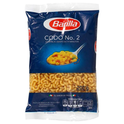 Pasta Codo #2 Barilla 40/200 gr – Pidefácil Raúl